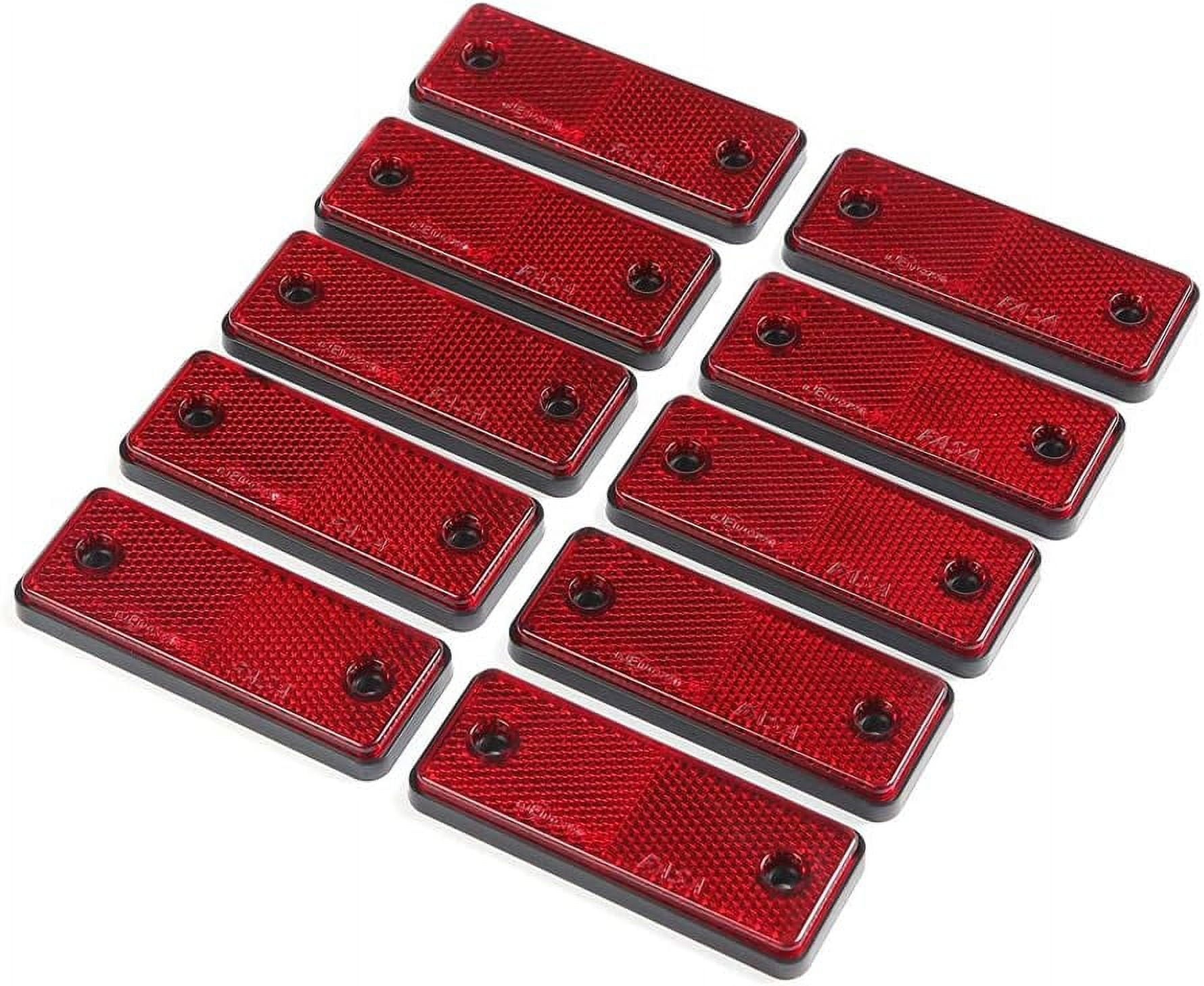 Rectangular Reflectors Screw Mount European E-Mark Trailer Reflectors ...