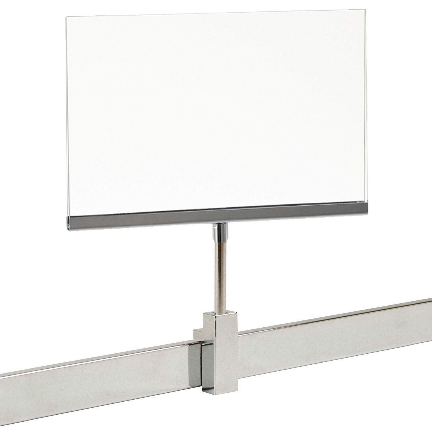 Rectangular Retail Rack 7" x 11" Acrylic Frame Magnetic Sign Holder ...
