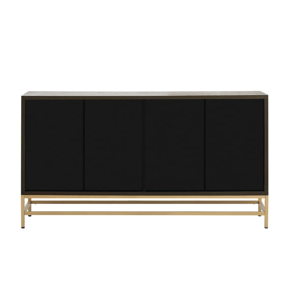 Rectangular Retro Sideboard for Rooms | Adjustable Shelves for Flexible ...