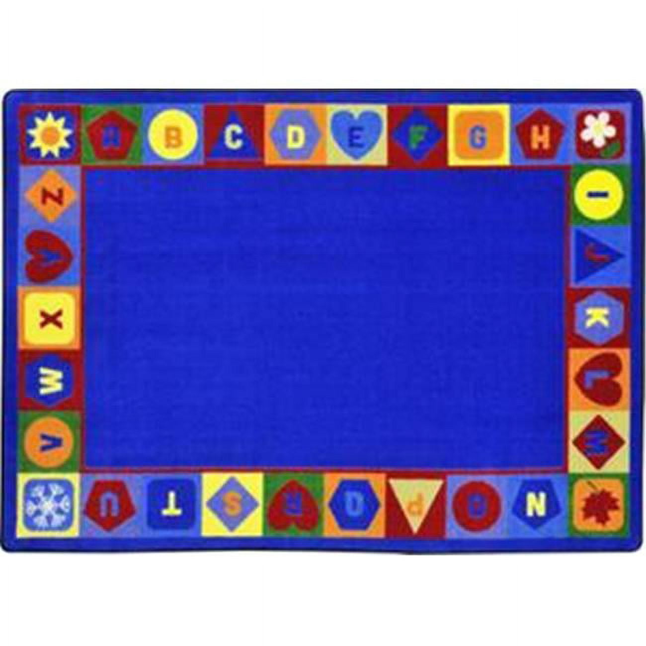 Rectangular Seasons & Shapes Alphabet Rug - 7 Ft. 8 in. x 10 Ft. 9 in ...