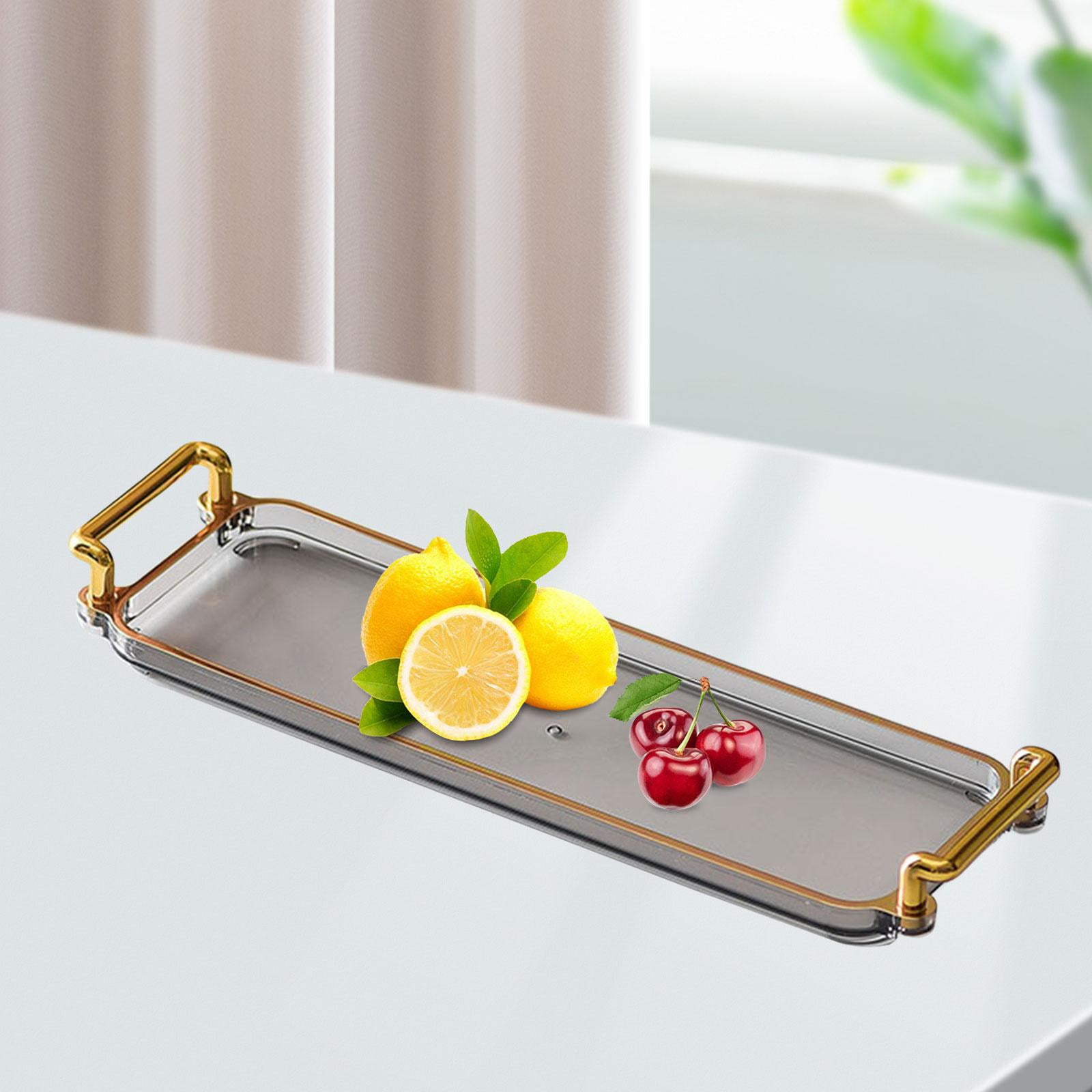 Rectangular Serving Platters Decorative Tray with Handles Food Holder ...
