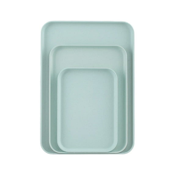 Rectangular Serving Tray Set of 3 Large Medium Small Plastic Platters ...