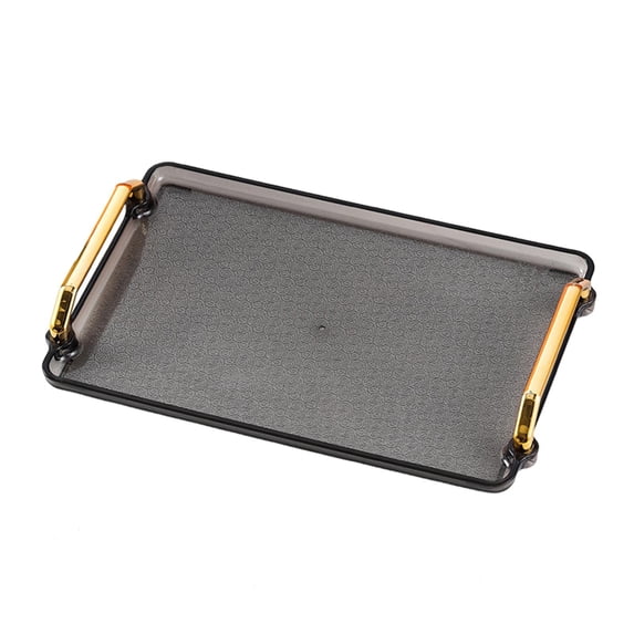 Rectangular Serving Tray with Handles Organizer Counter Tray Ottoman ...
