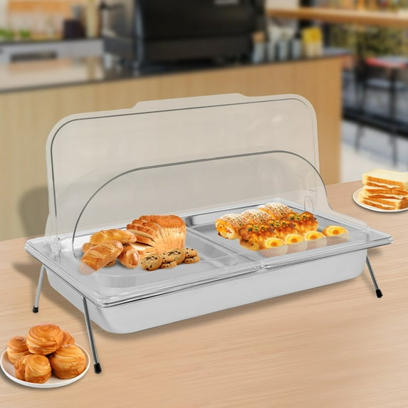 Rectangular Shape Food Display Tray Buffet Cold Serving Cooler Platter ...