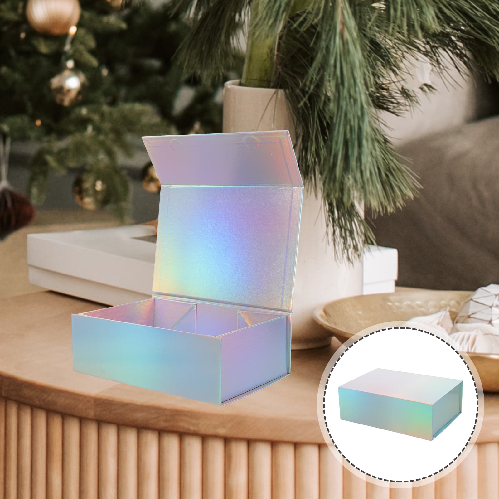 Rectangular Shape Gift Box Collapsible Paperboard Box Gift Box Magnetic ...