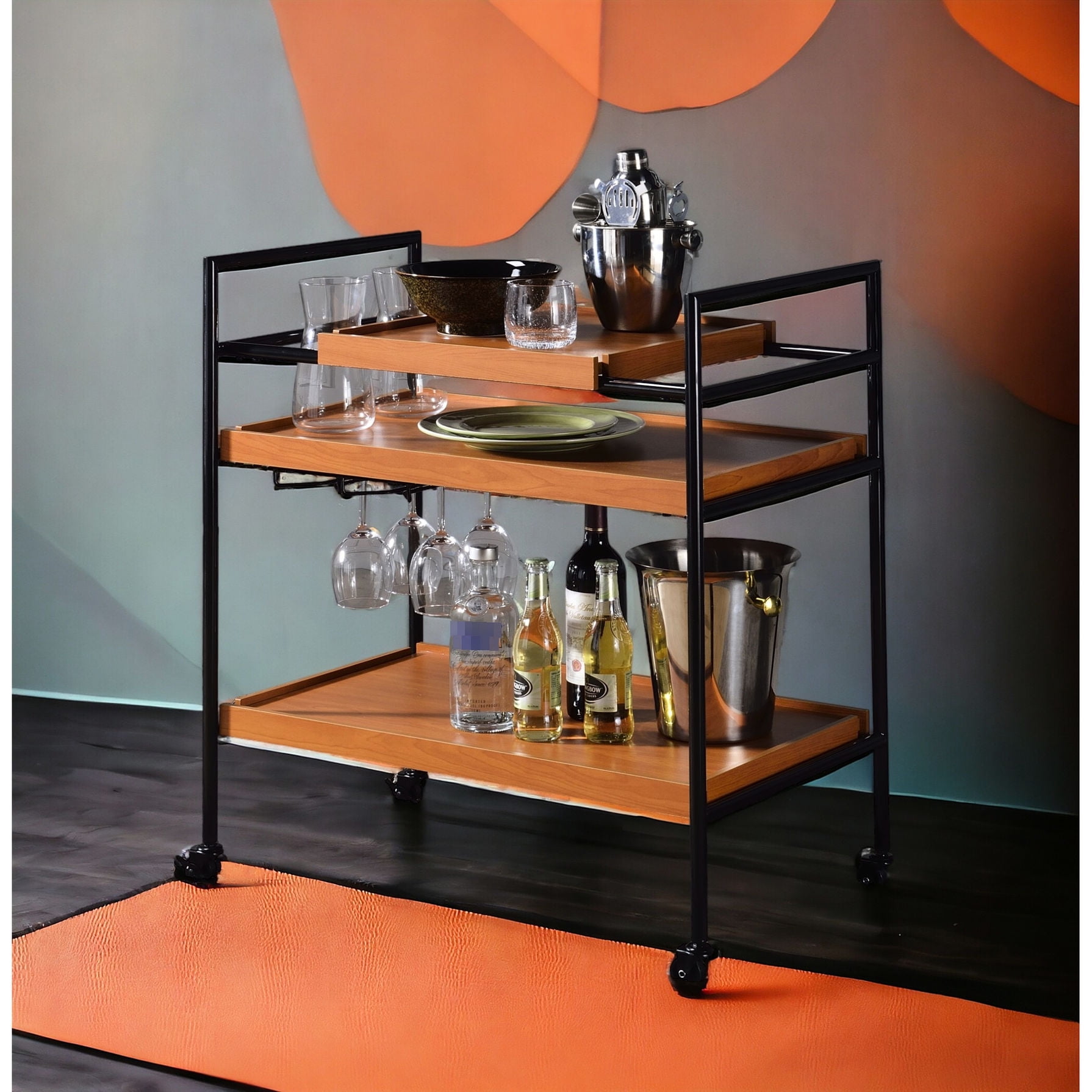 Rectangular Shape - Two Shelves & Tray - Catering - Organized Service ...