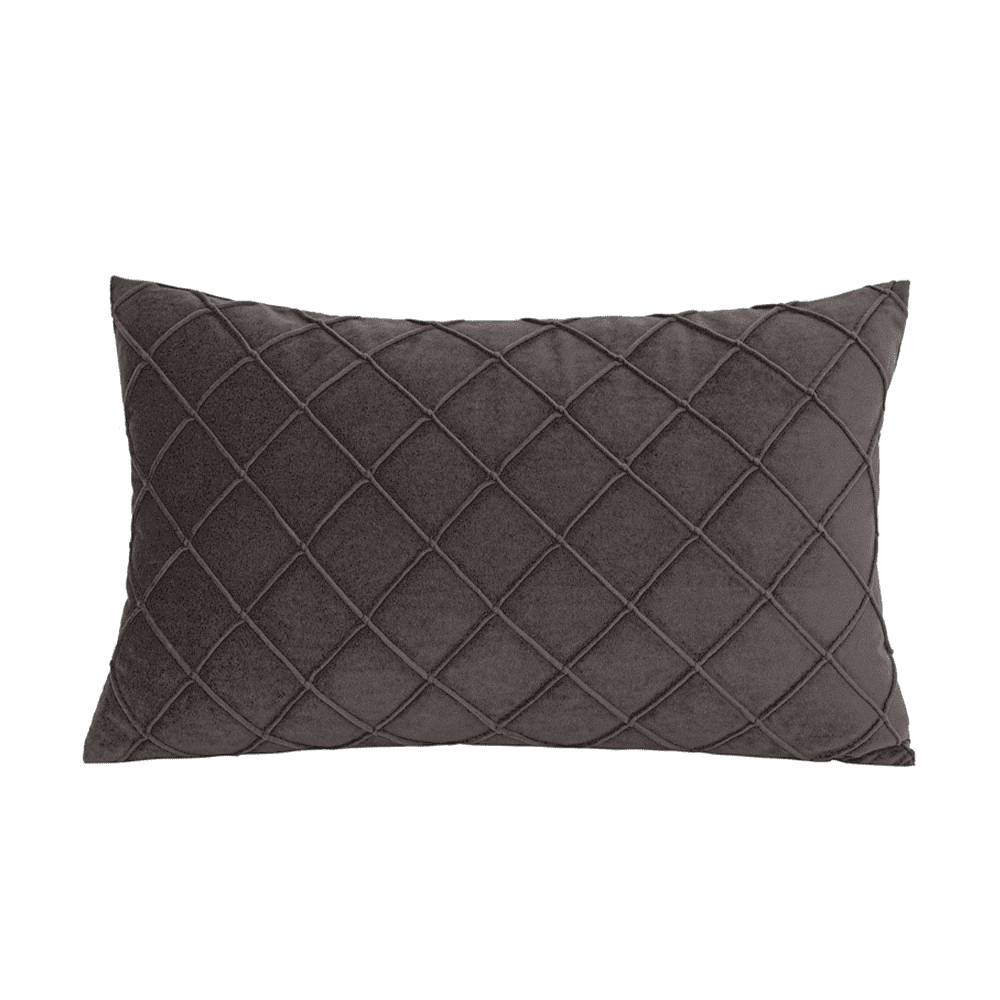 Rectangular/ Square Diamond-Shaped Velvet Solid Plain Cushion Cover ...