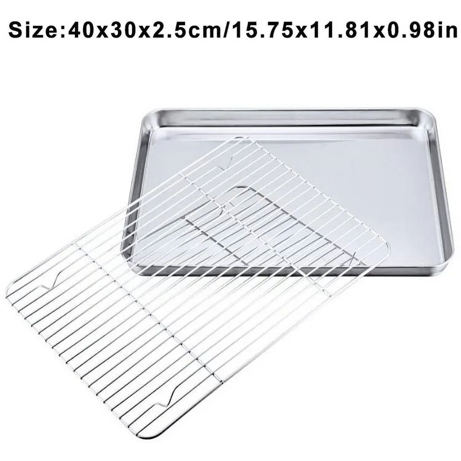 Rectangular Stainless Steel Grill Cookie Baking Pan With Removable ...