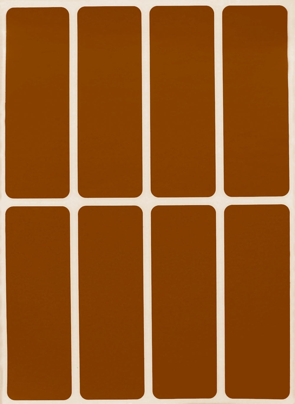 Rectangular Sticker Labels 3x1 inch (75mm x 25mm) Brown Labeling ...