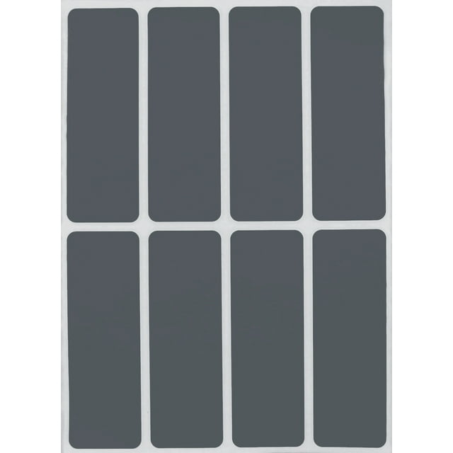 Rectangular Sticker Labels 3x1 inch (75mm x 25mm) Gray Labeling Sticker ...