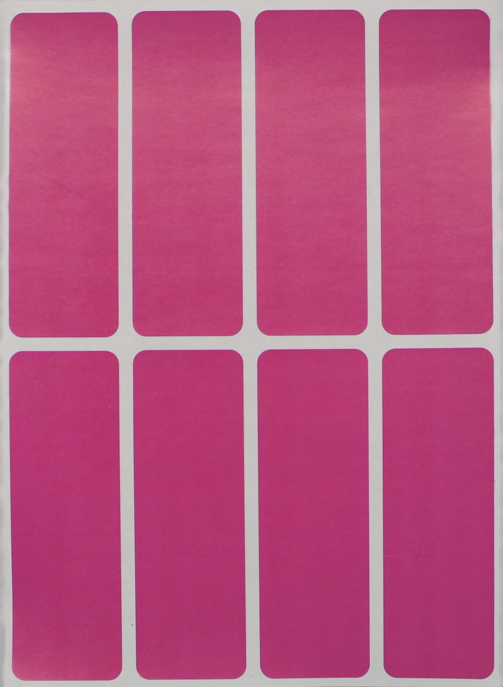 Rectangular Sticker Labels 3x1 inch (75mm x 25mm) Pink Labeling Sticker ...
