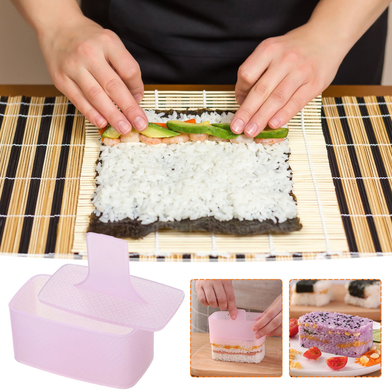 Rectangular Sushi Rice Mold Press | Multi-Layer DIY Sushi Tool for ...