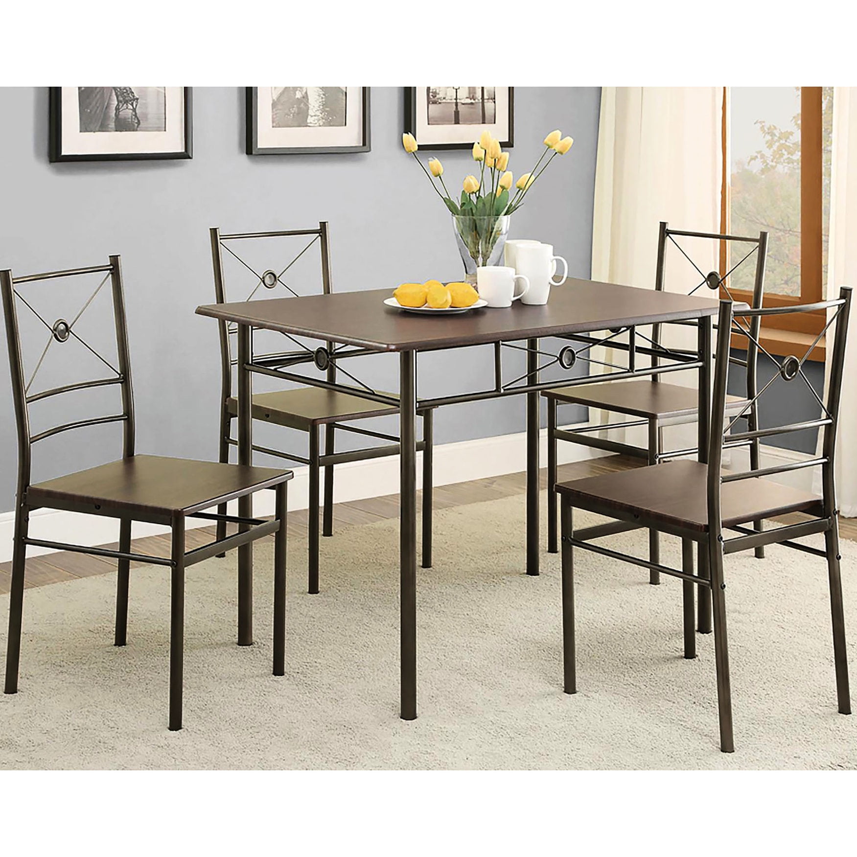 Rectangular Table Shape - Seats 4 Individuals - For Small Home Dining ...