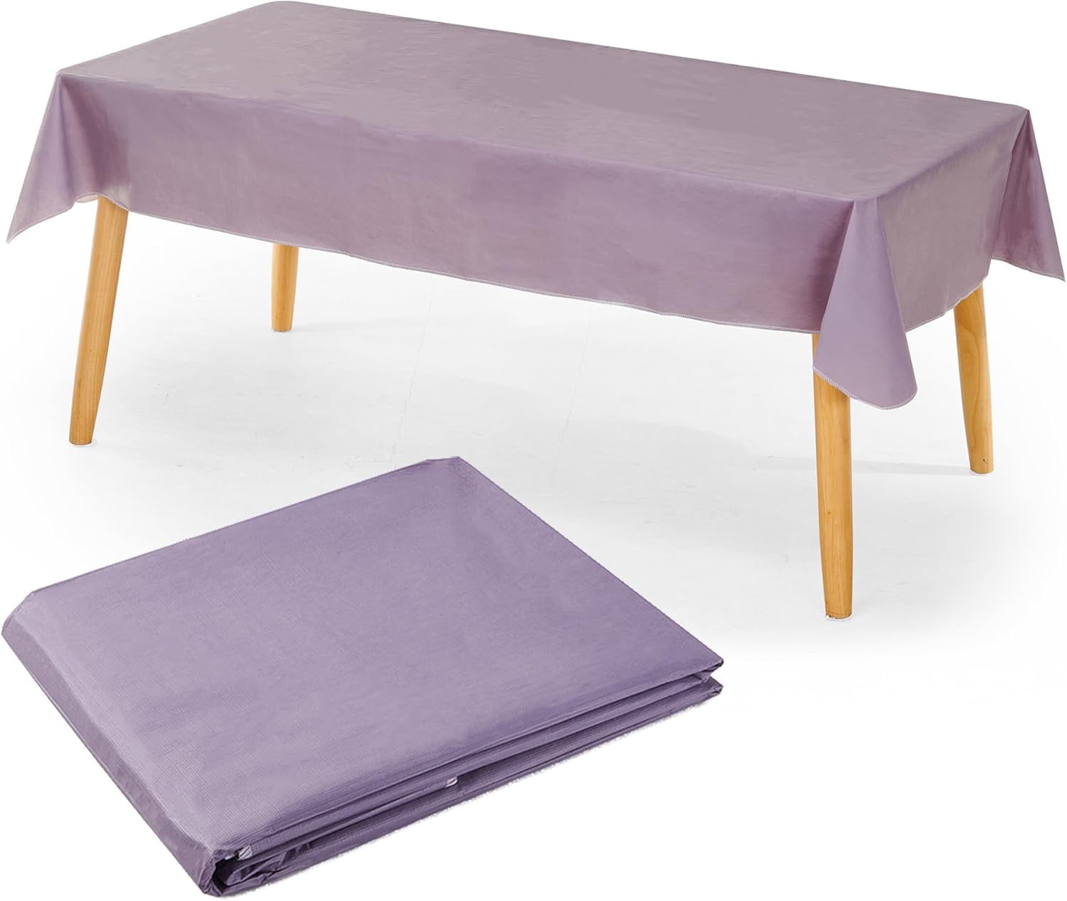 Rectangular Tablecloth, Flannel Backing Waterproof PEVA Tablecloth, 52 ...