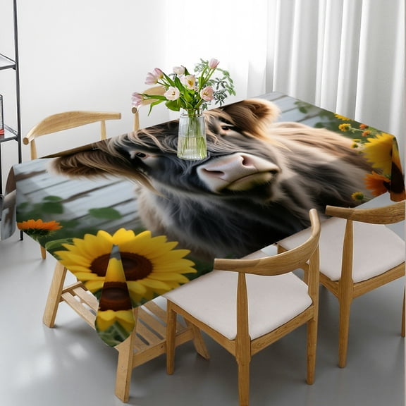 Cow Print Tablecloths for Home and Parties Brighten Your Space