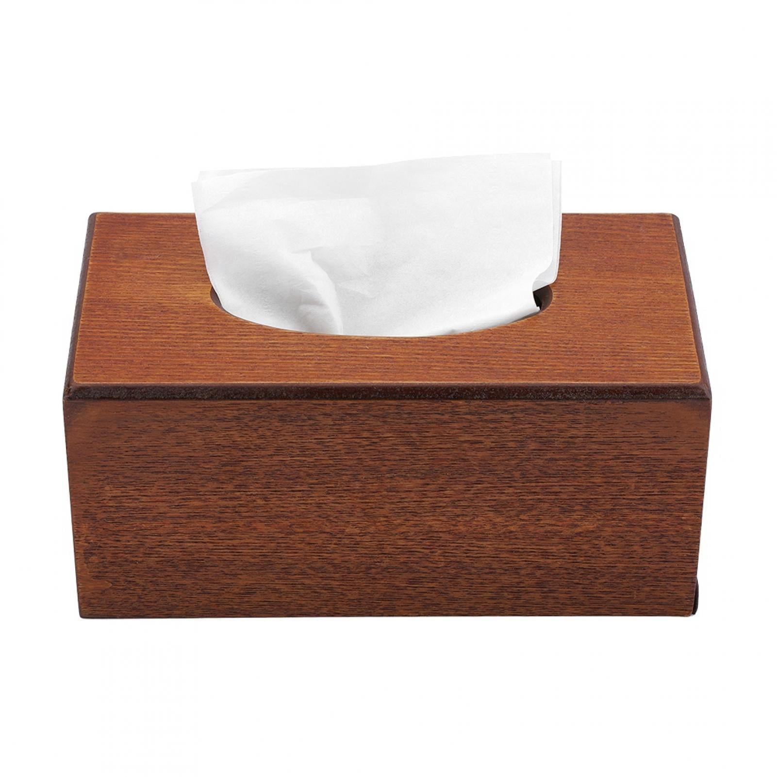 Rectangular Tissue Box Wood Tissue Box for Living Room Bedroom Kitchen ...