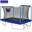 Jumpking Rectangle 10 x 14' Trampoline, with Enclosure, Blue/Yellow ...