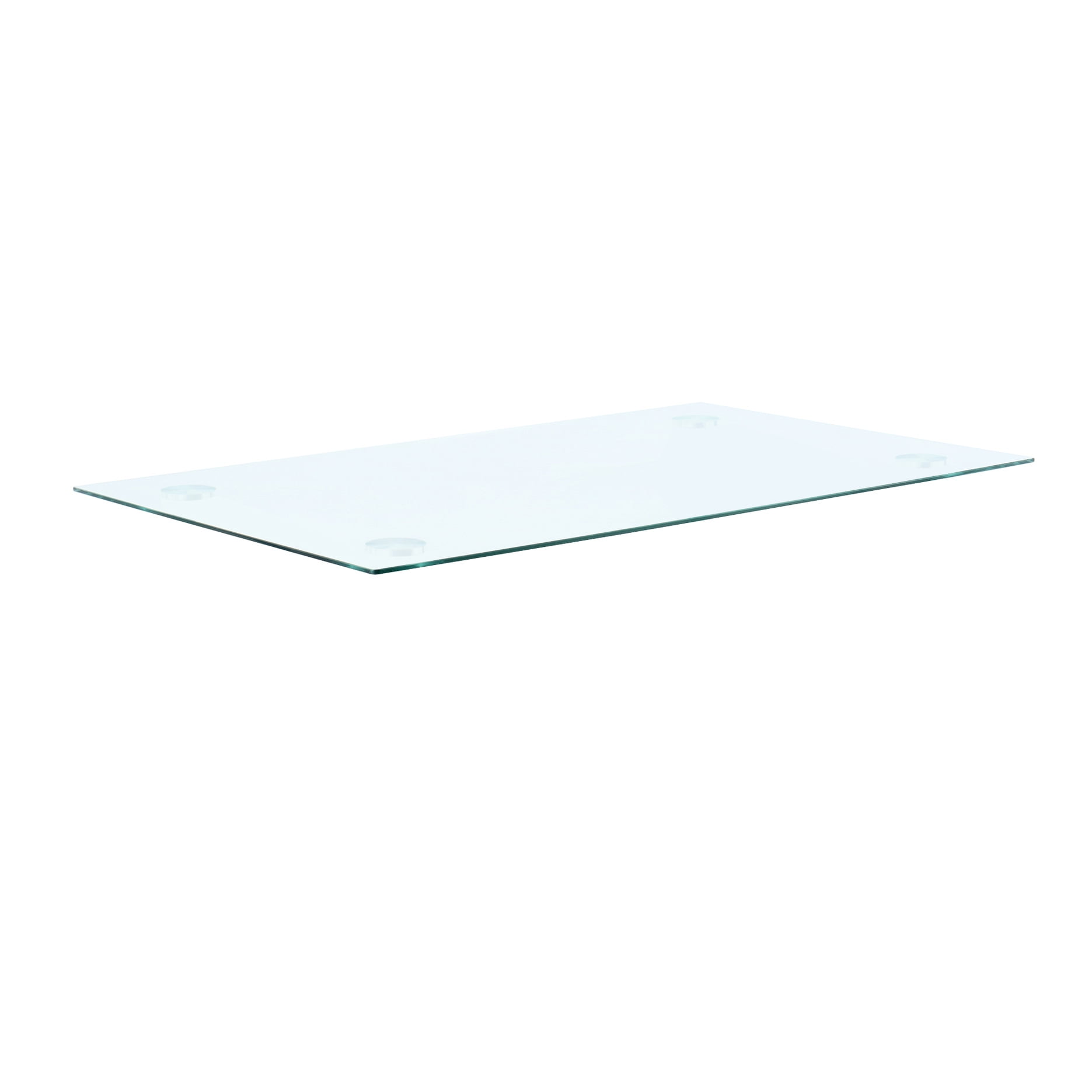Rectangular Transparent Glass Table Accessories - Modern Minimalist ...