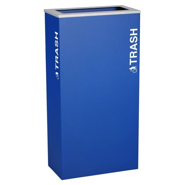 Rectangular Trash 17 Gallon Recycling Receptacle - Royal Texture ...