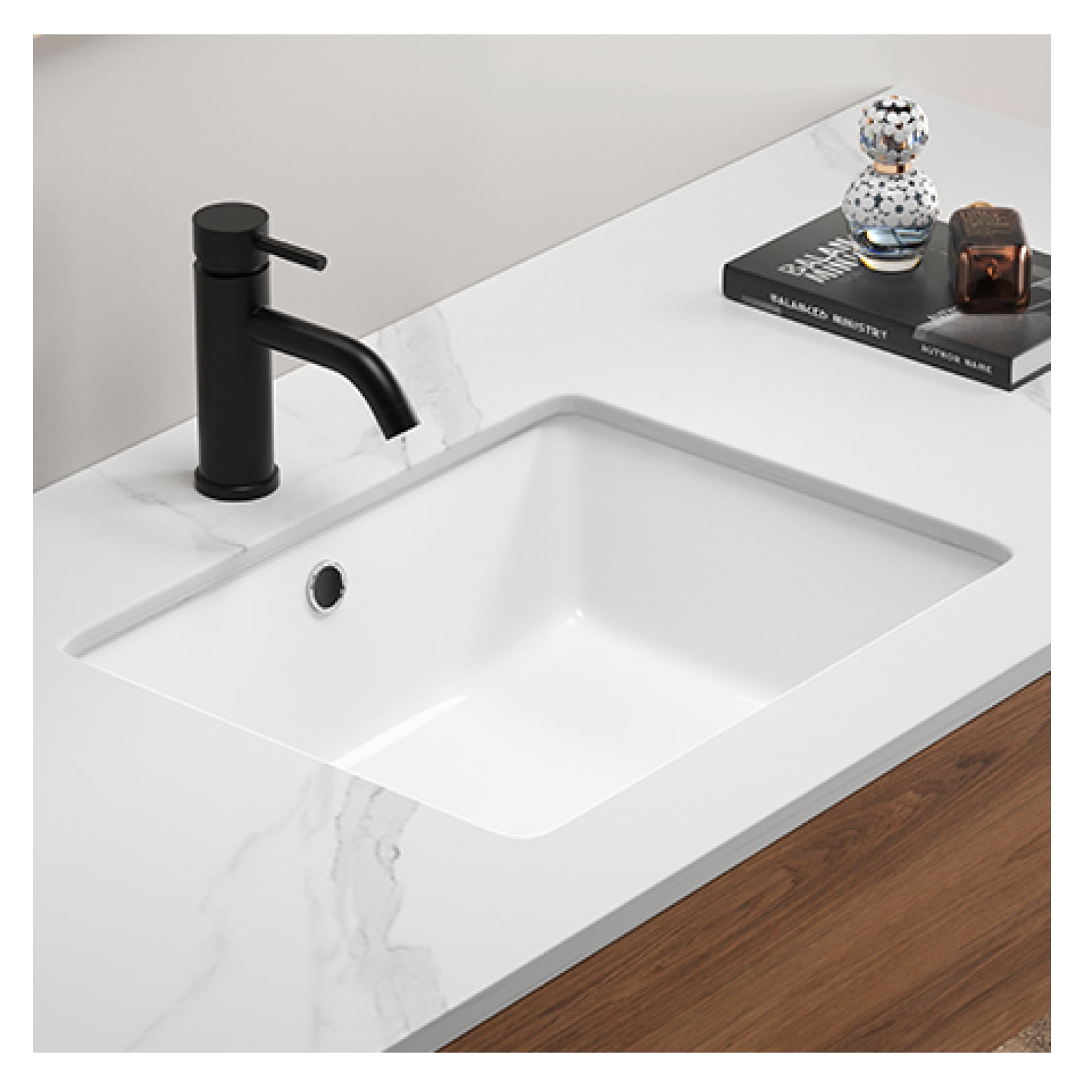 Rectangular Undermount Bathroom Sink Vessel Sink,Undermount Bathroom ...