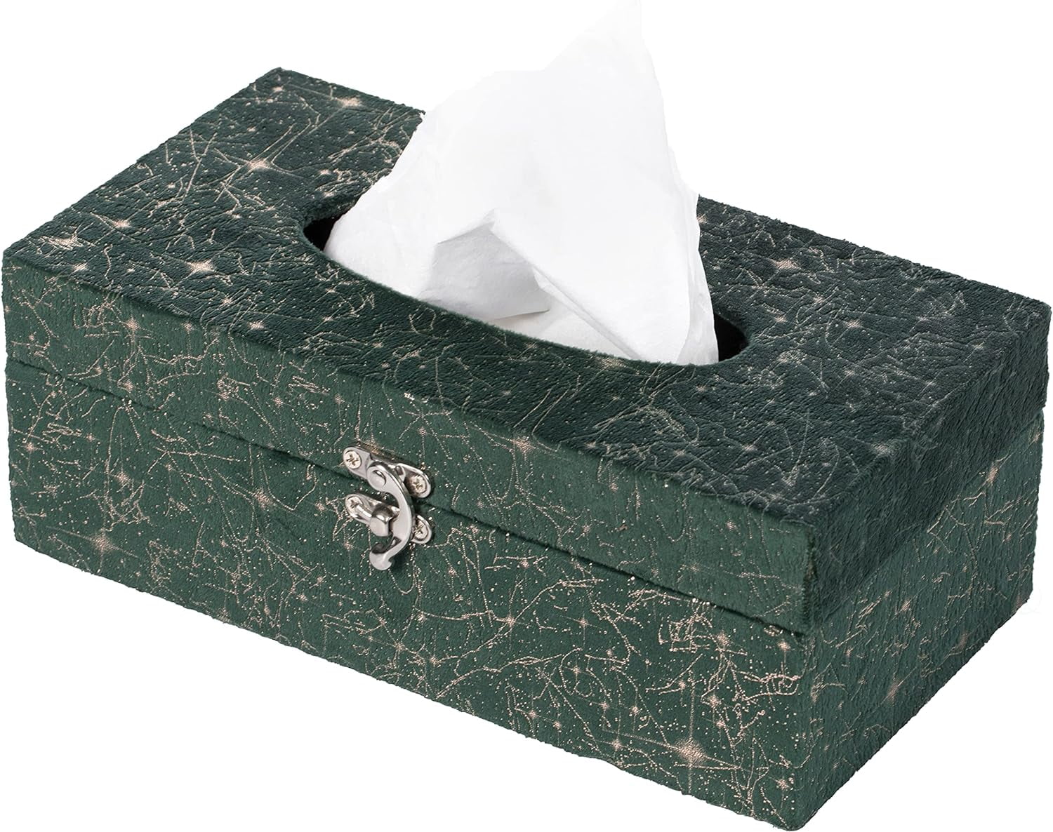 Rectangular Velvet Modern Paper Tissue Box Holder, Green - Walmart.com