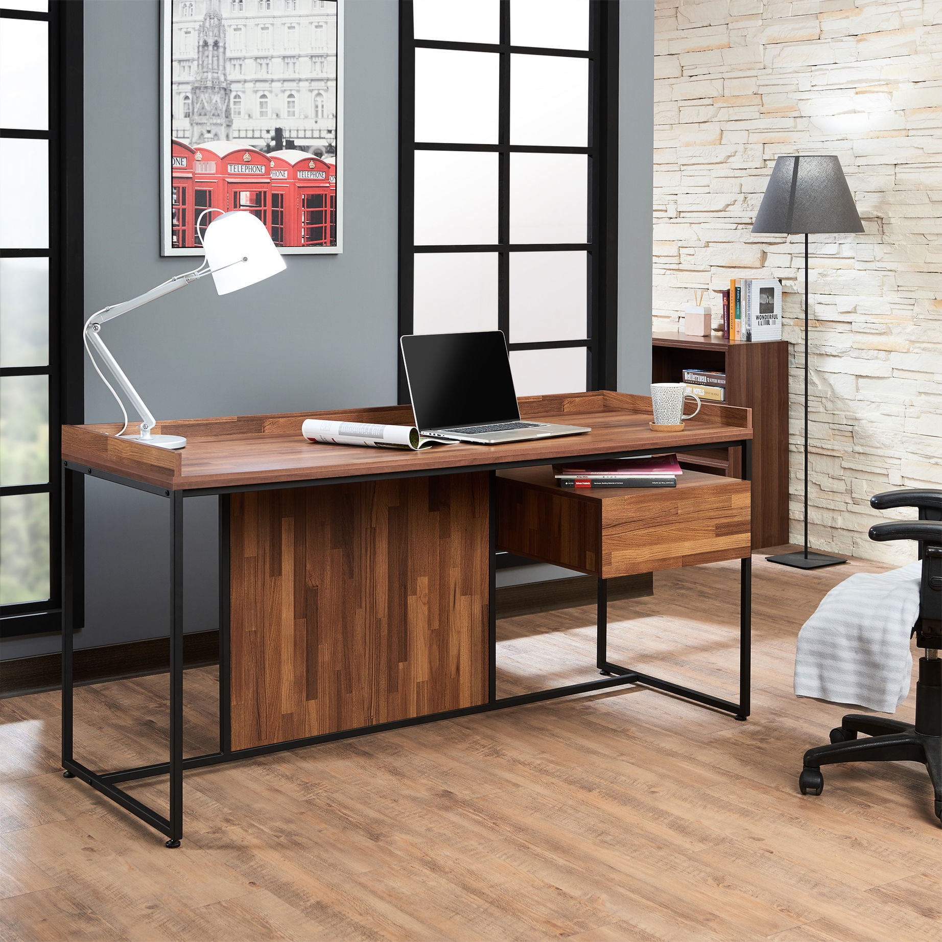 Rectangular Walnut - Finished Writing Desk | Ideal for Home Writing ...