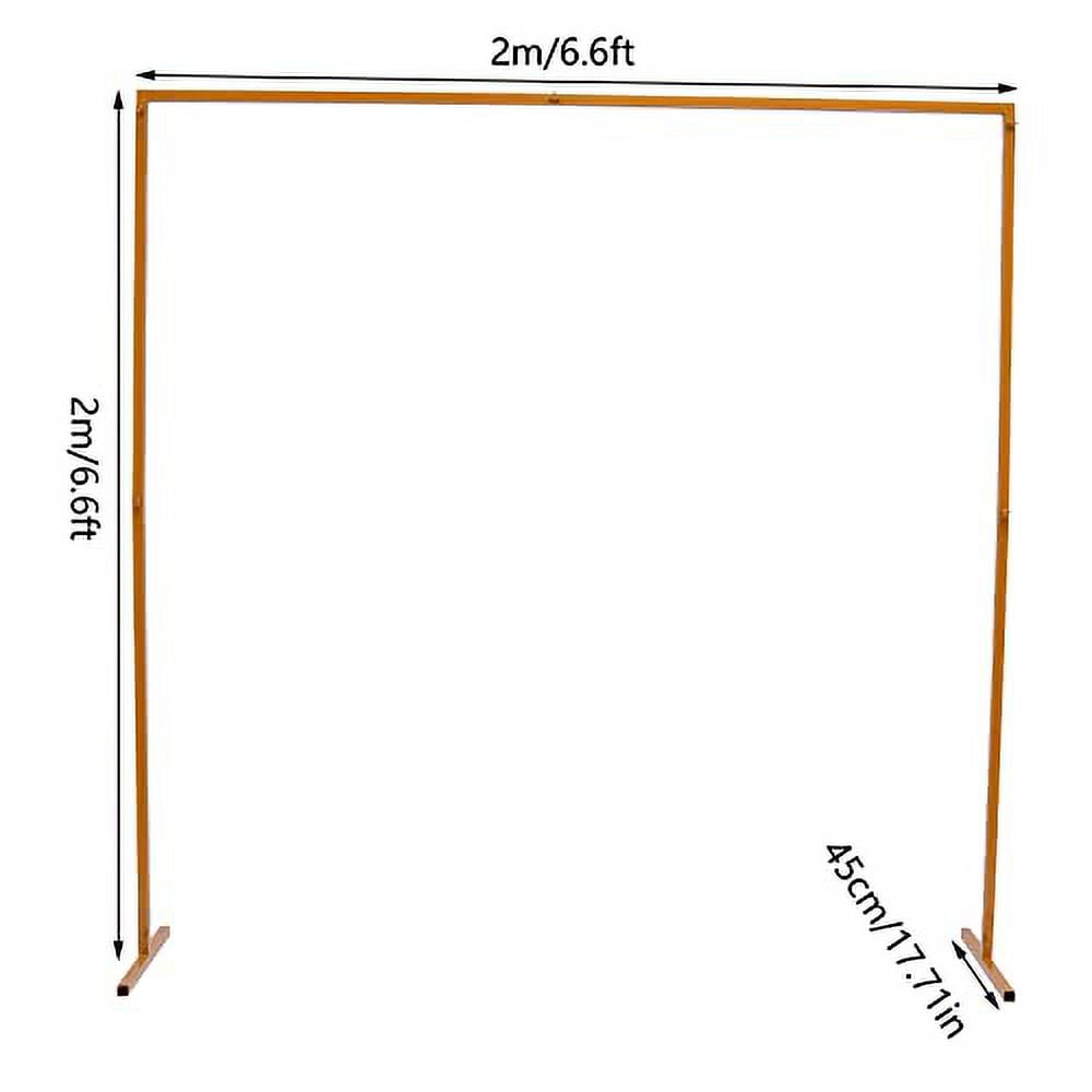 Rectangular Wedding Arch, Metal Square Backdrop Frame Stand for Wedding ...