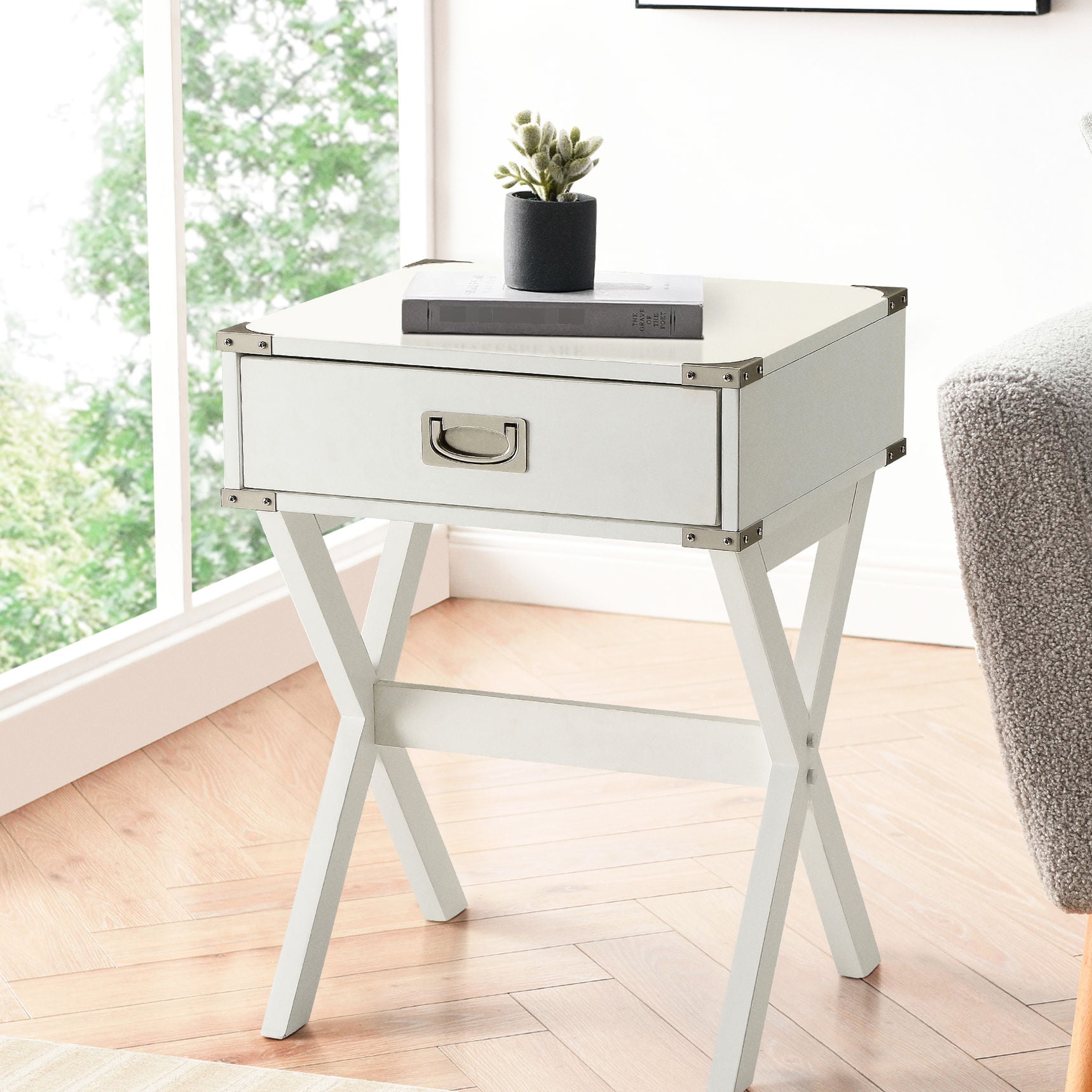 Rectangular White Drawer Table / Stable and Functional for Multiple Use ...