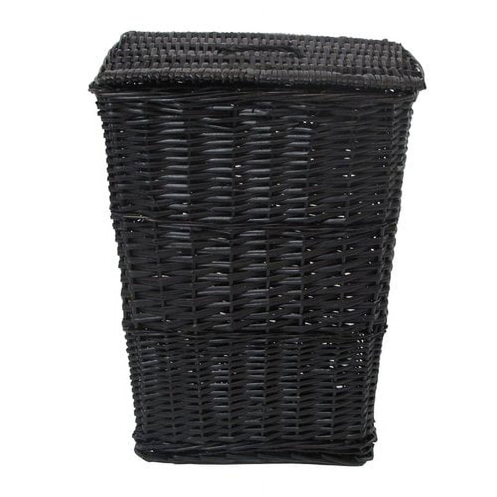 Rectangular Willow Hamper - Espresso - Walmart.com