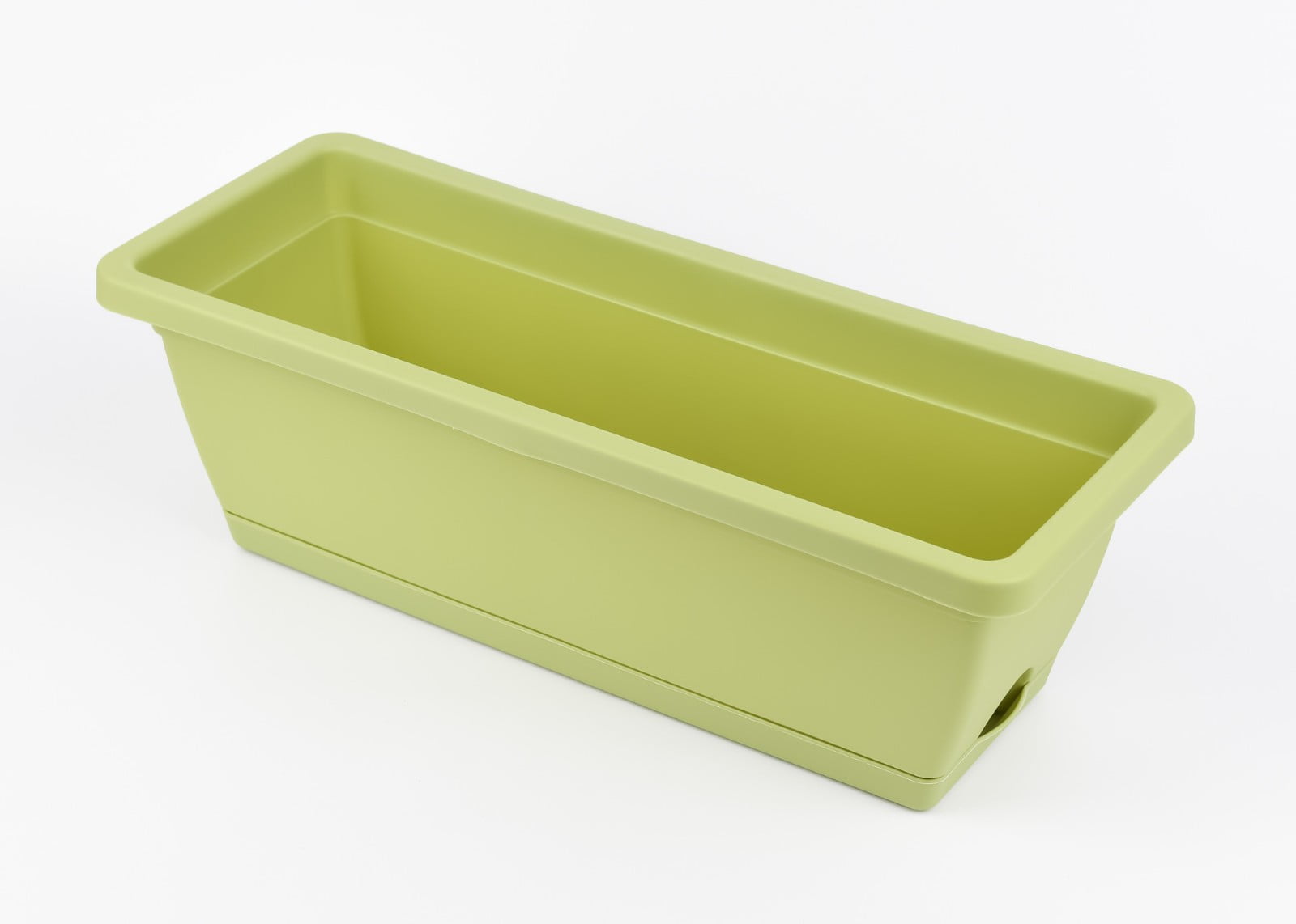 Durable Rectangular Plastic Planter Box with Drainage Holes and Trays ...