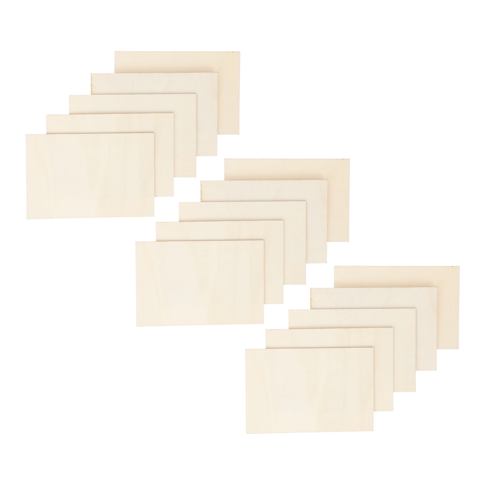 Rectangular Wood Chips Painting Slices DIY Craft Materials Square ...