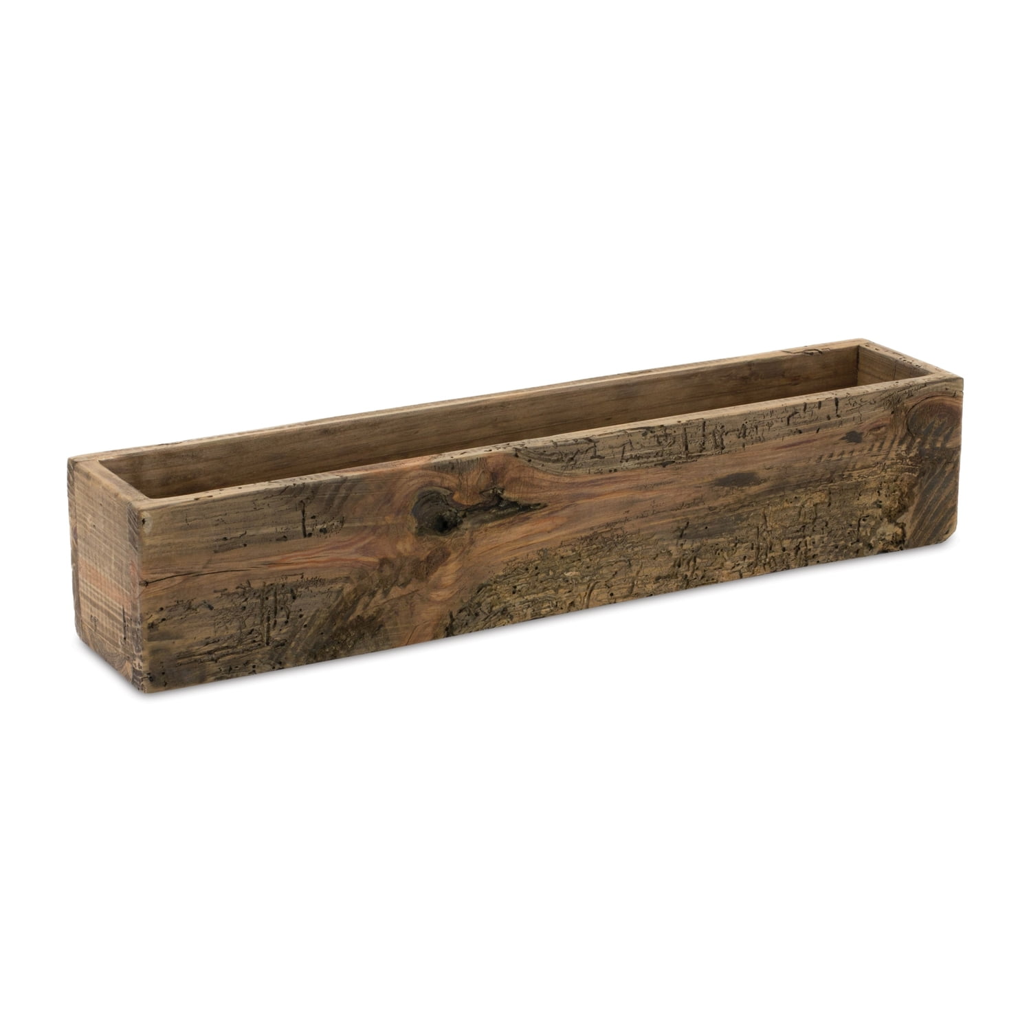Rectangular Wood Planter 21.5"L - Walmart.com