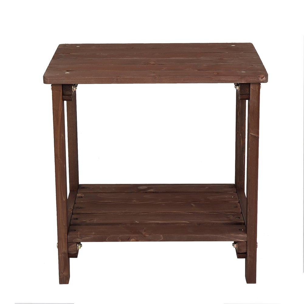 Rectangular Wood Side Table Light Brown - Walmart.com
