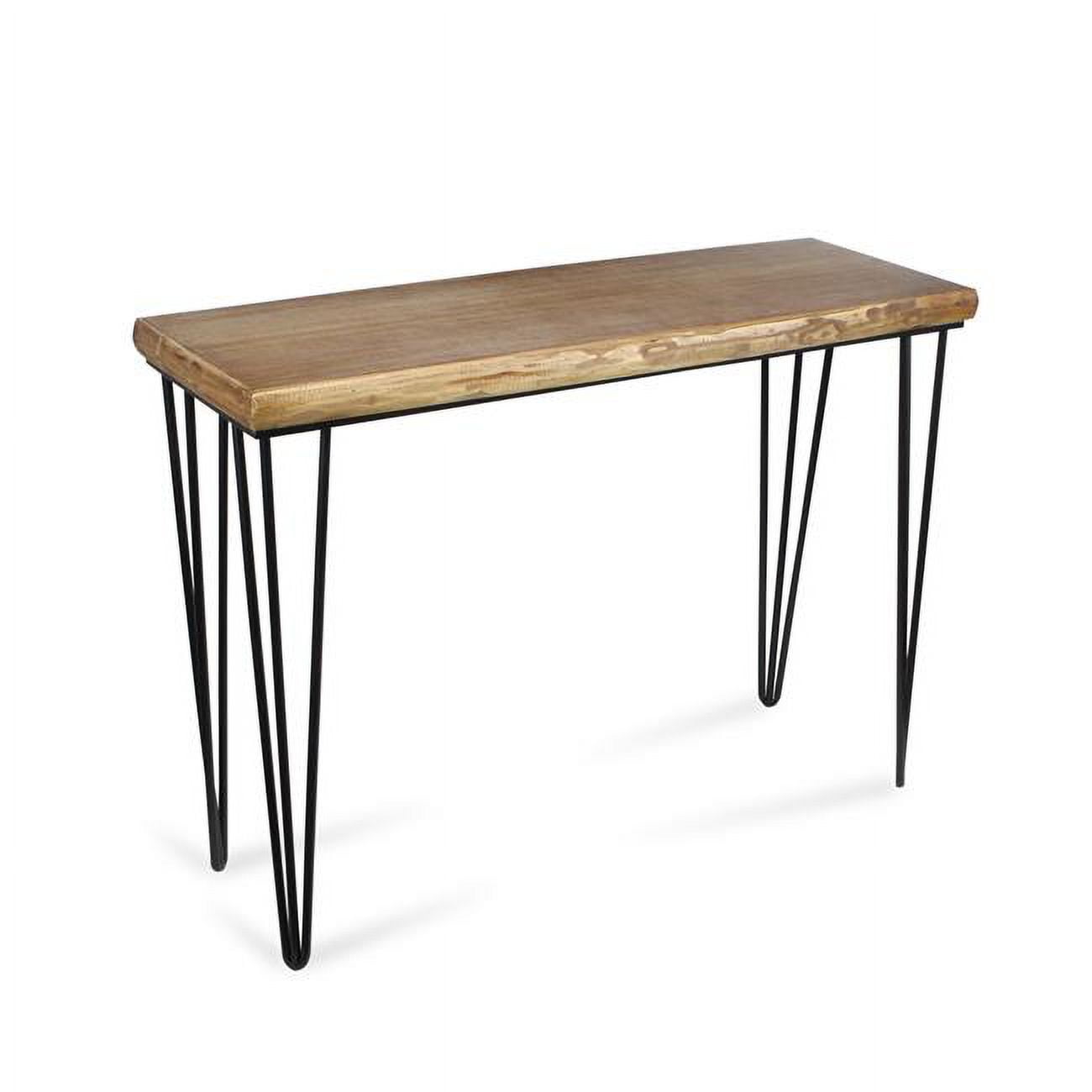 Rectangular Wood Table with Metal Legs - Walmart.com
