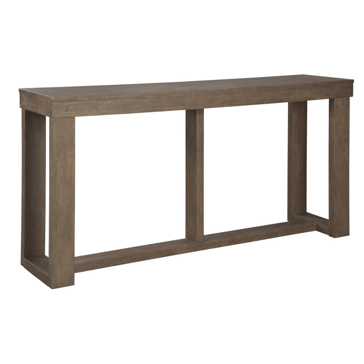 Saltoro Sherpi Rectangular Wooden Sofa Table, Sled Base, Light Brown ...