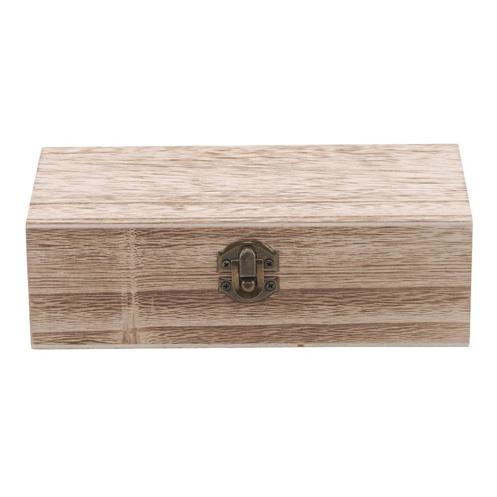 Rectangular Wooden Storage Box Retro Buckle Wooden Box Clamshell Wooden ...