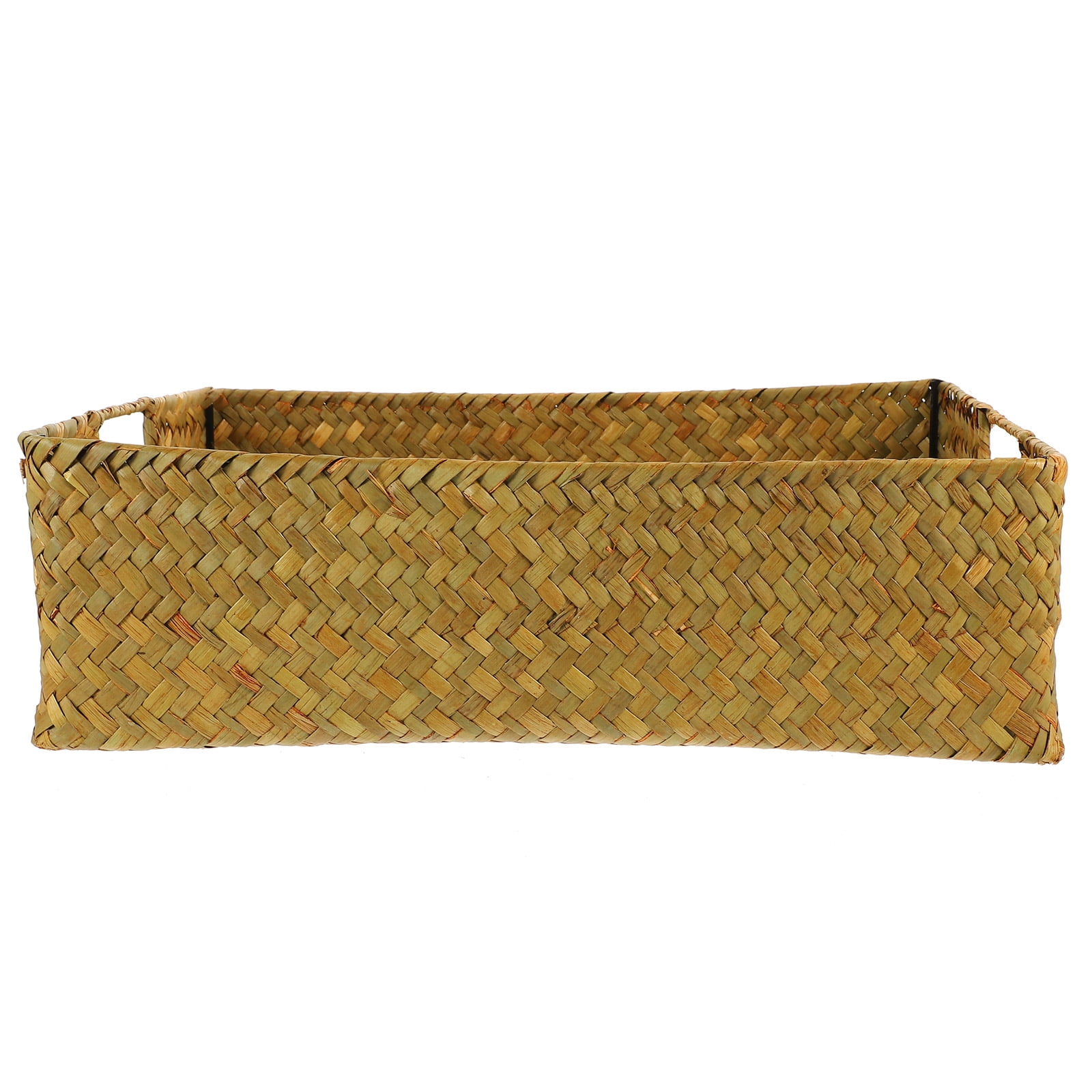 Rectangular Woven Basket Storage Room Organizer Practical - Walmart.com