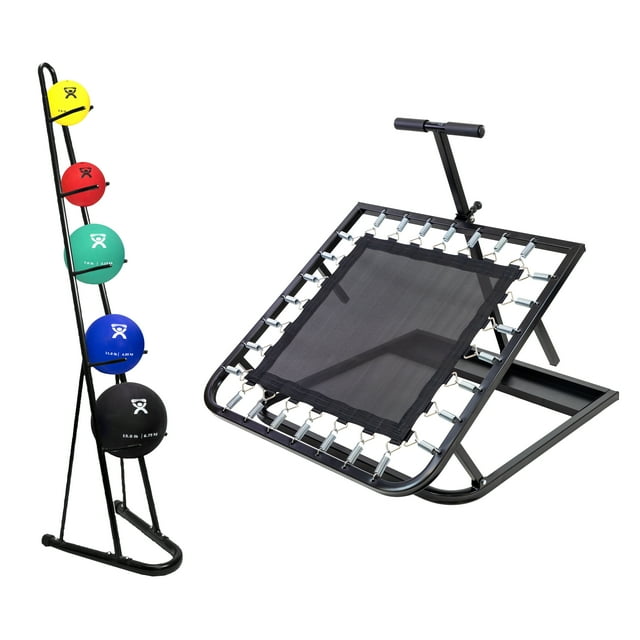 Rectangular rebounder package w/vertical ball rack and 5 ball set (1ea ...