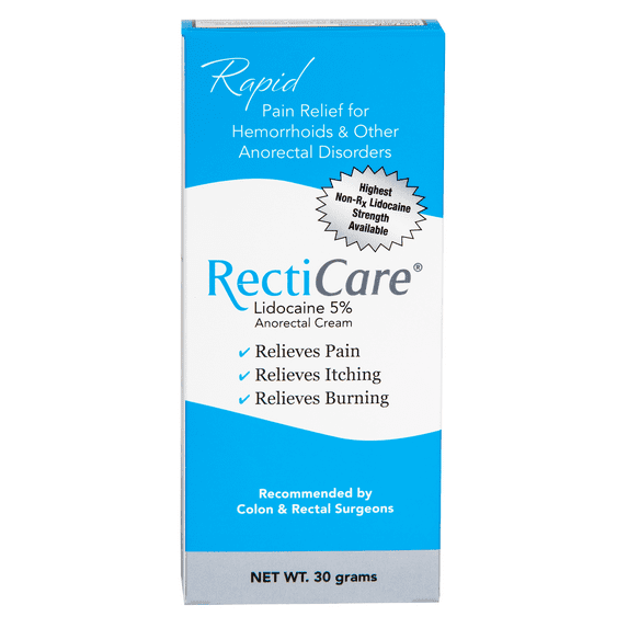 Recticare Anorectal Rapid Pain Relief Cream, 30 g HSA/FSA Eligible ...