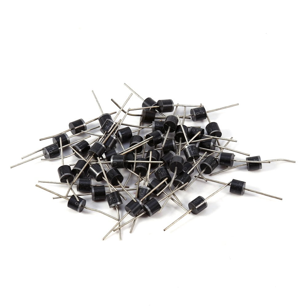 Rectifier Diode, 50pcs 1000V 10A Electronic Silicon Diodes One Way ...