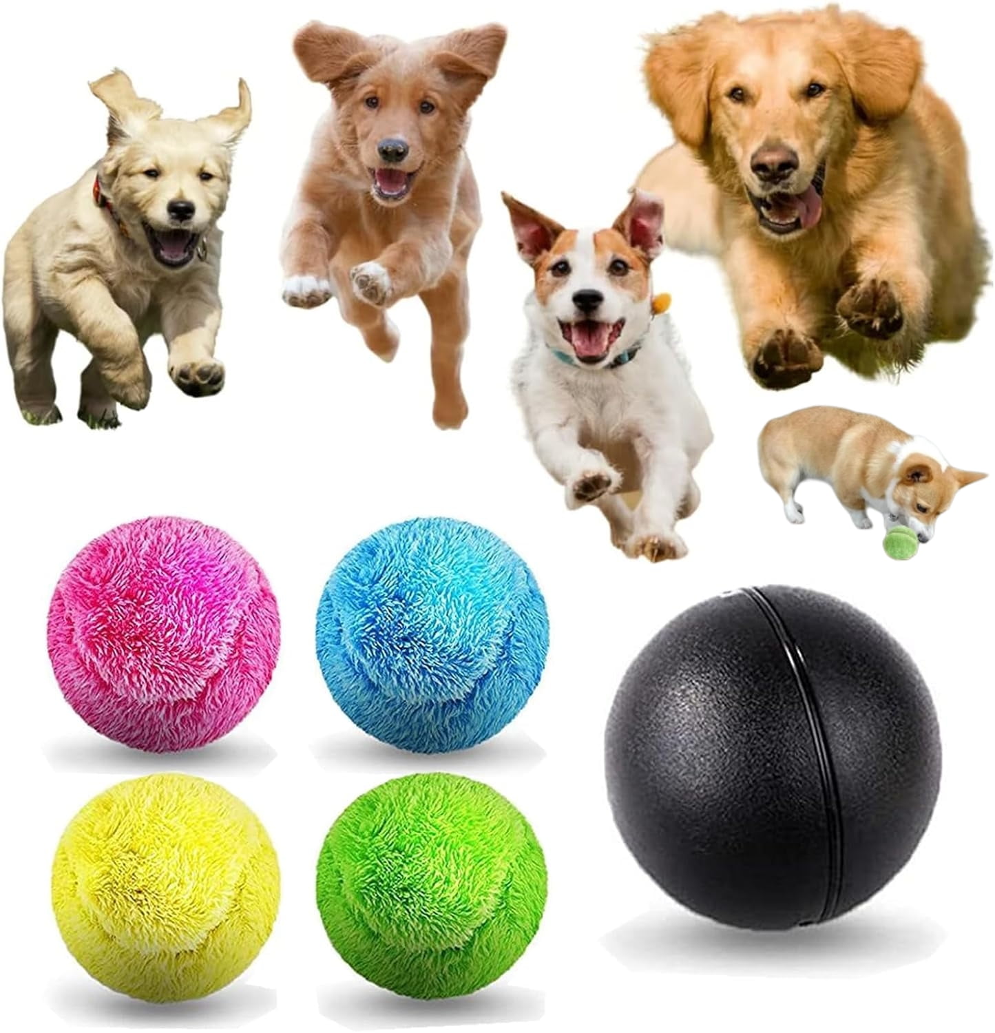 Rectionrae Active Rolling Ball （4 Color Covers Included） Active Rolling ...