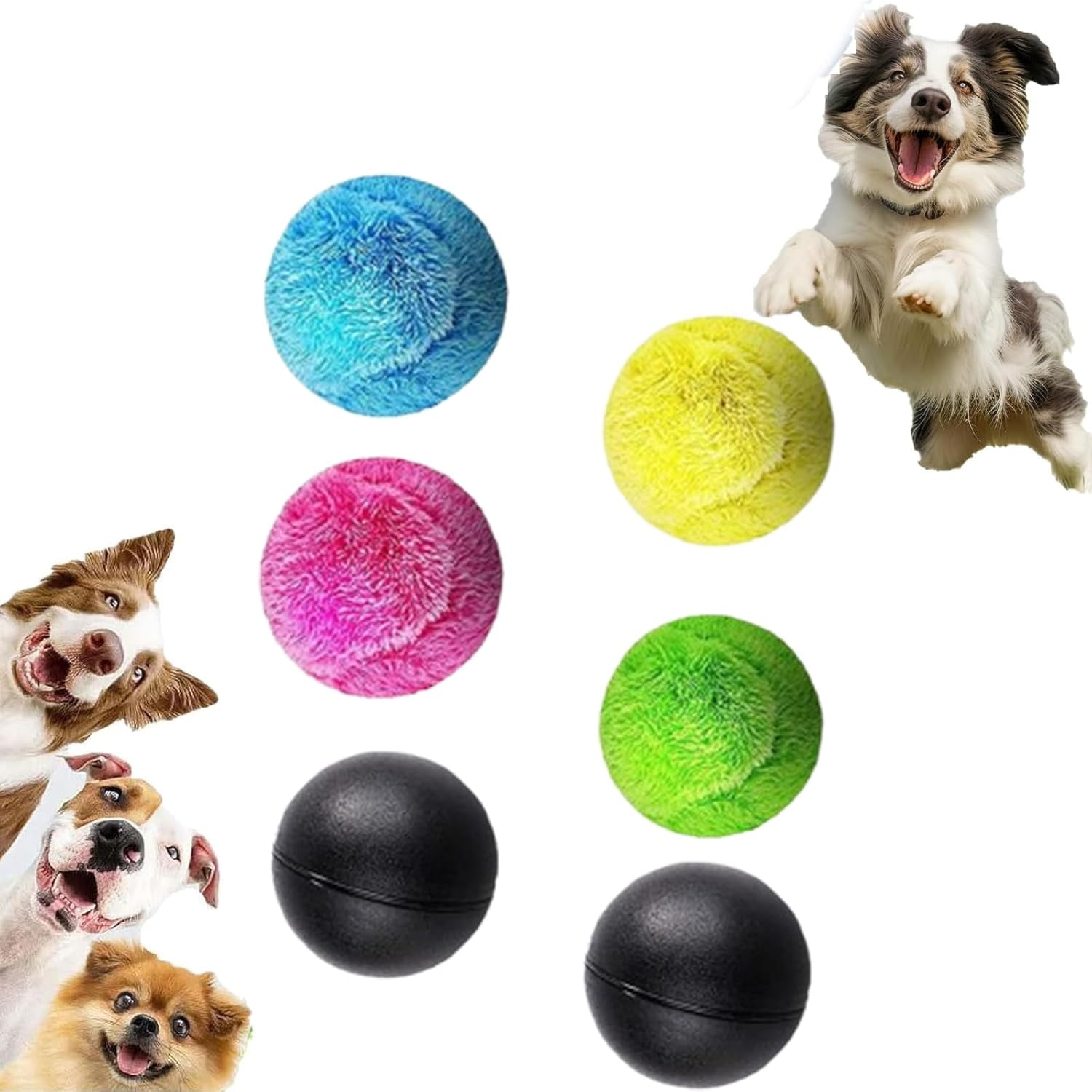 Rectionrae Active Rolling Ball Dog, Smart Dog Balls Large, Pet Active ...