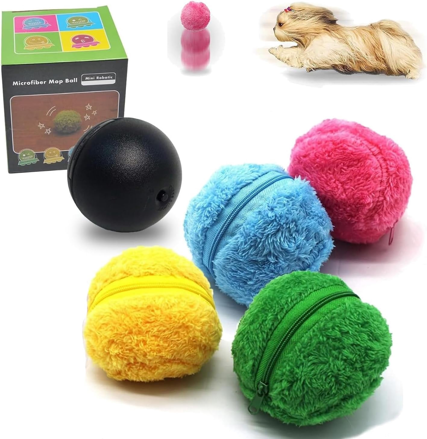 Rectionrae Active Rolling Ball, Smart Dog Balls Large, Pet Active ...