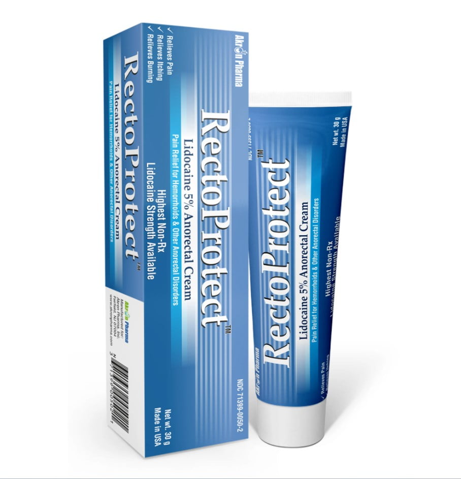 RectoProtect™ Lidocaine 5% Anorectal Cream | 30g | Pain Relief for Hemorrhoids - Walmart.com