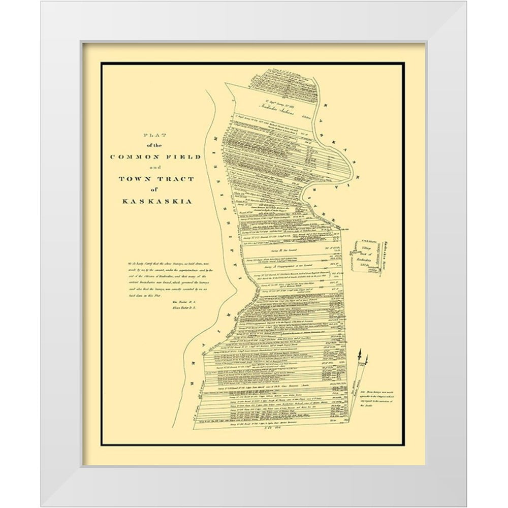 Rector 12x14 White Modern Wood Framed Museum Art Print Titled ...