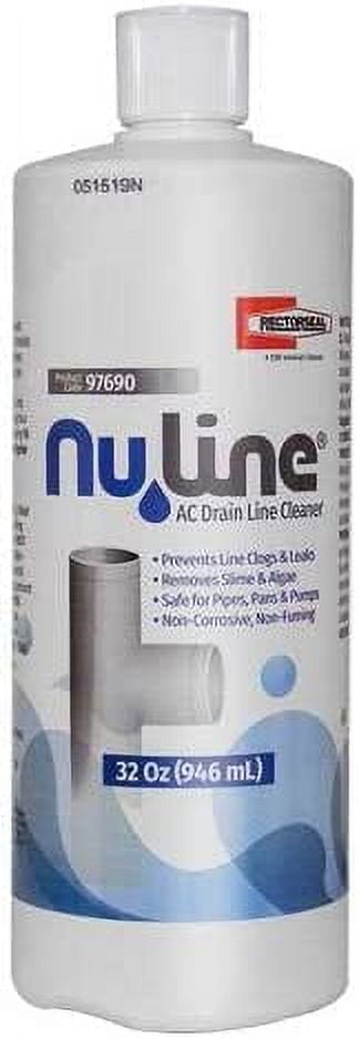 Nu Line AC Drain Line Cleaner, Removes Slime Build-Up, Prevents Clogs ...