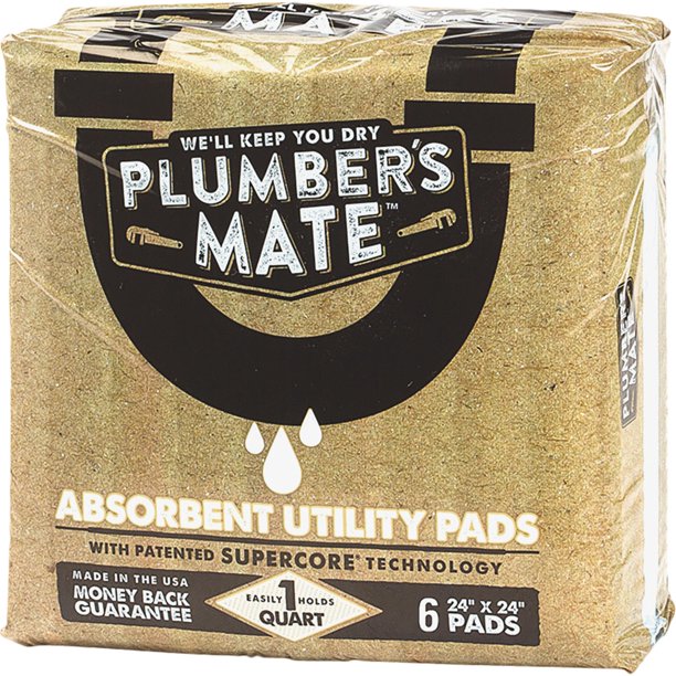 RectorSeal Plumbers Mate 97260 Absorbent Utility Pads (6-Pack) 97260 ...