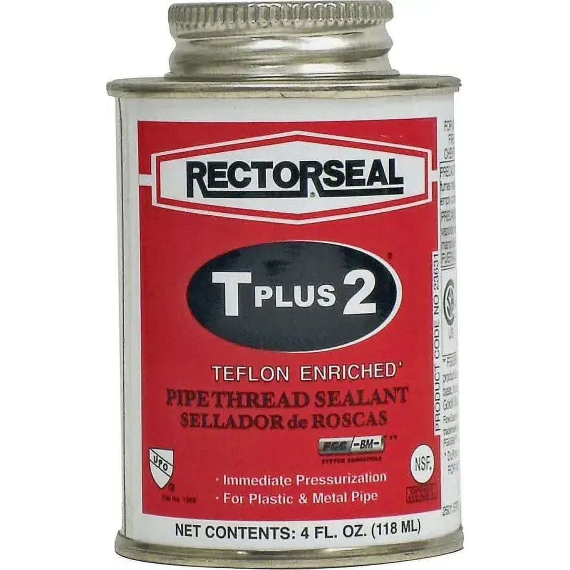 Rectorseal 23631 Ptfe Pipe Thread Sealant 4 Ounces, Each - Walmart.com