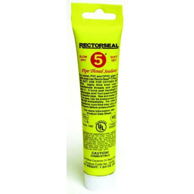 Rectorseal 25790 1 3/4 Ounce #5 Pipe Thread Sealant - Walmart Business ...