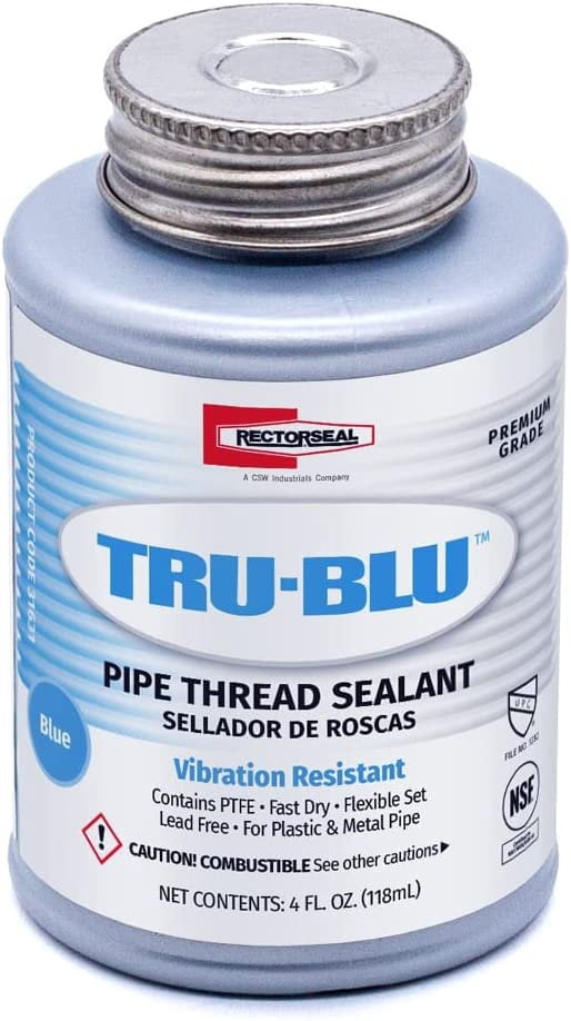 Rectorseal 31631, PTFE, Blue Thread Sealant Industrial Sealant, 1/4 ...